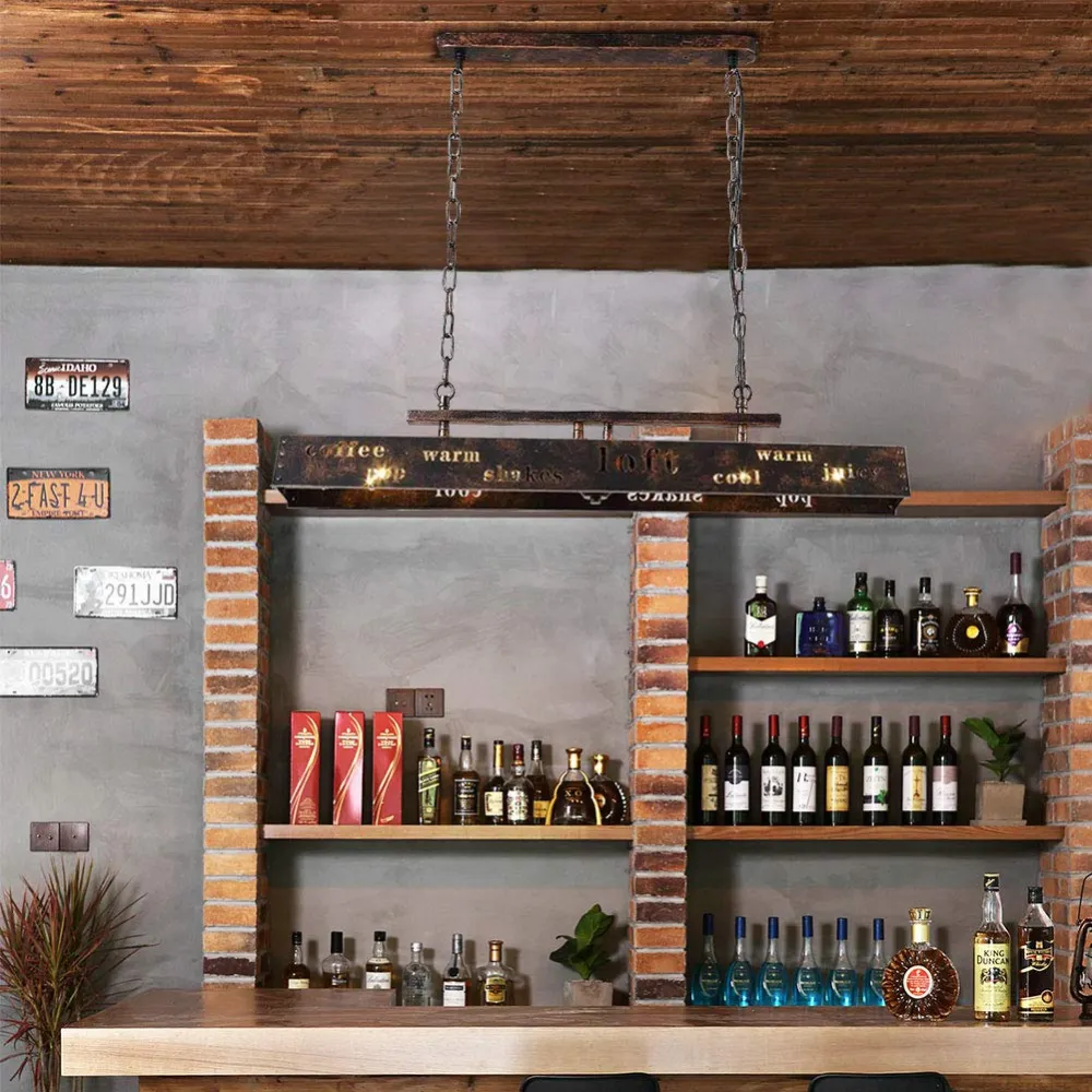 rustic bar lighting ideas